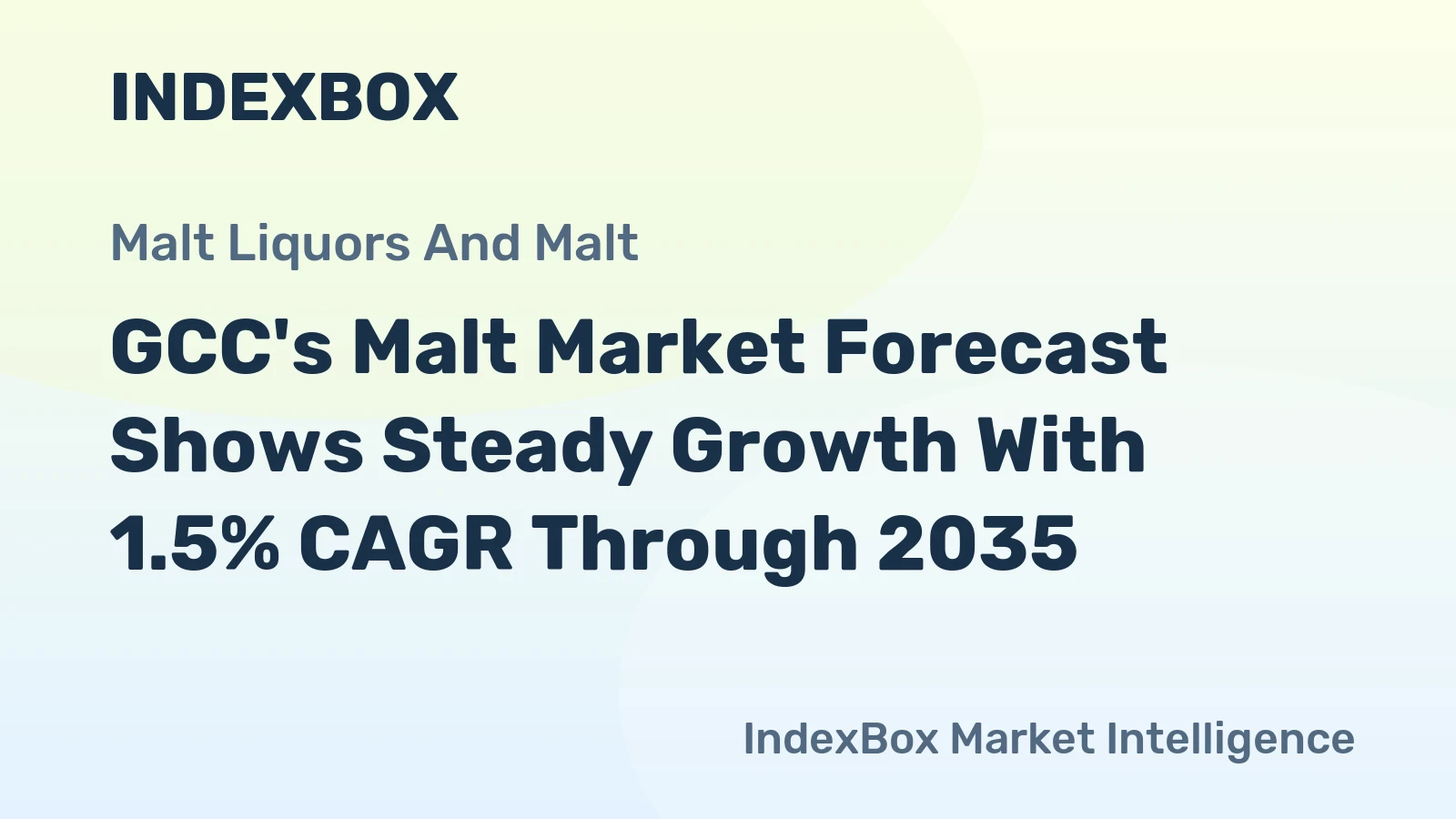 GCC's Malt Market Forecast Shows Steady Growth With 1.5% CAGR Through 2035