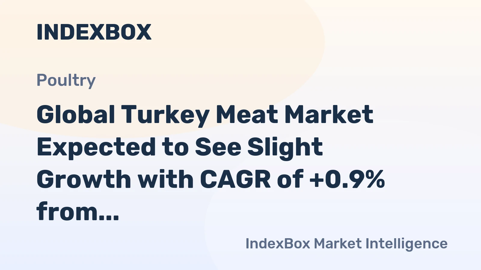 Global Turkey Meat Market Expected to See Slight Growth with CAGR of +0.9% from 2024 to 2035