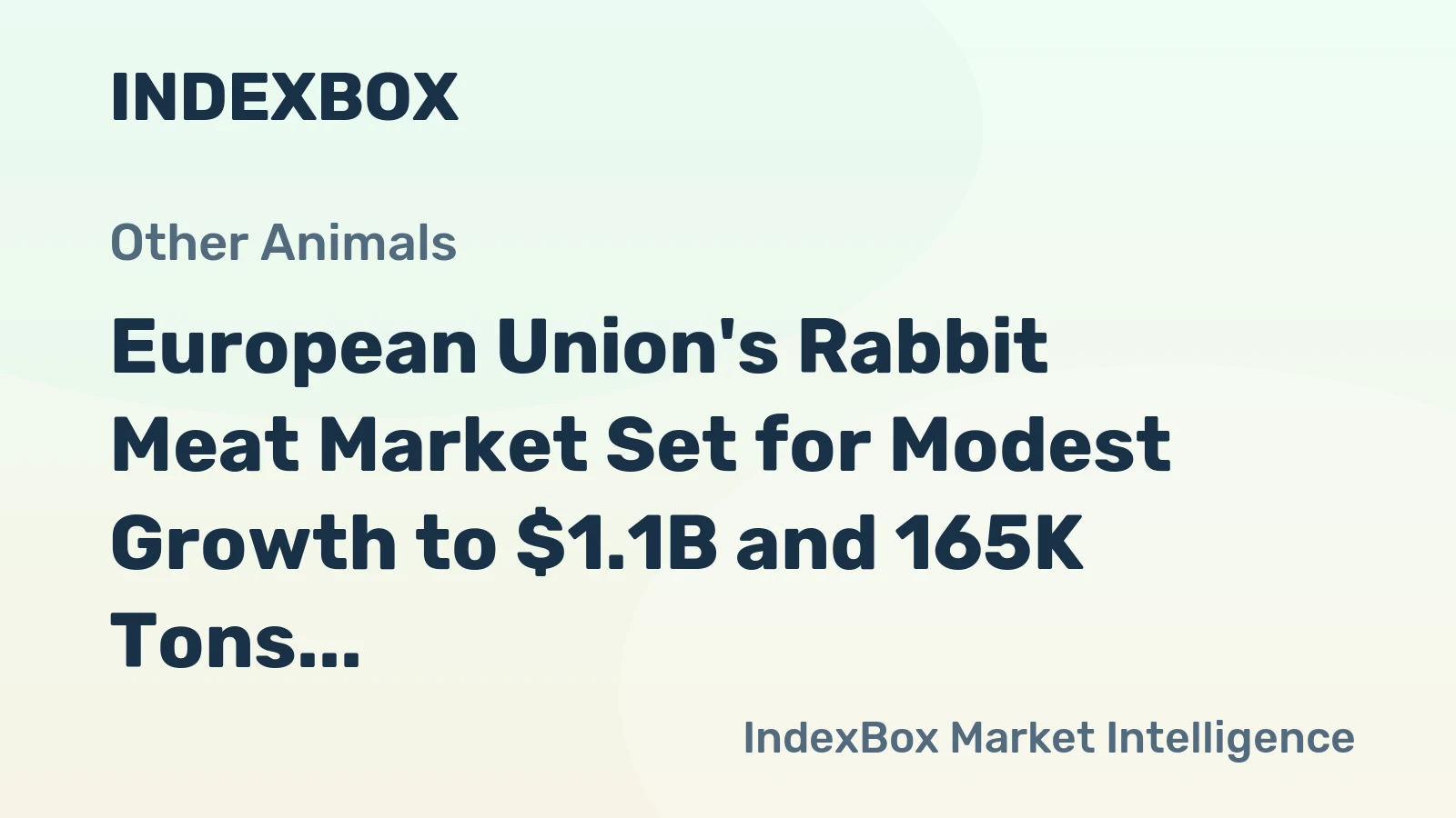 European Union's Rabbit Meat Market Set for Modest Growth to $1.1B and 165K Tons by 2035