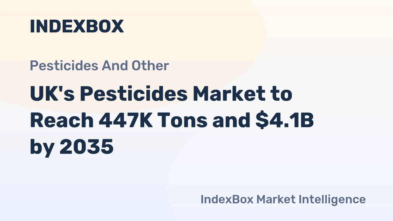 UK's Pesticides Market to Reach 447K Tons and $4.1B by 2035