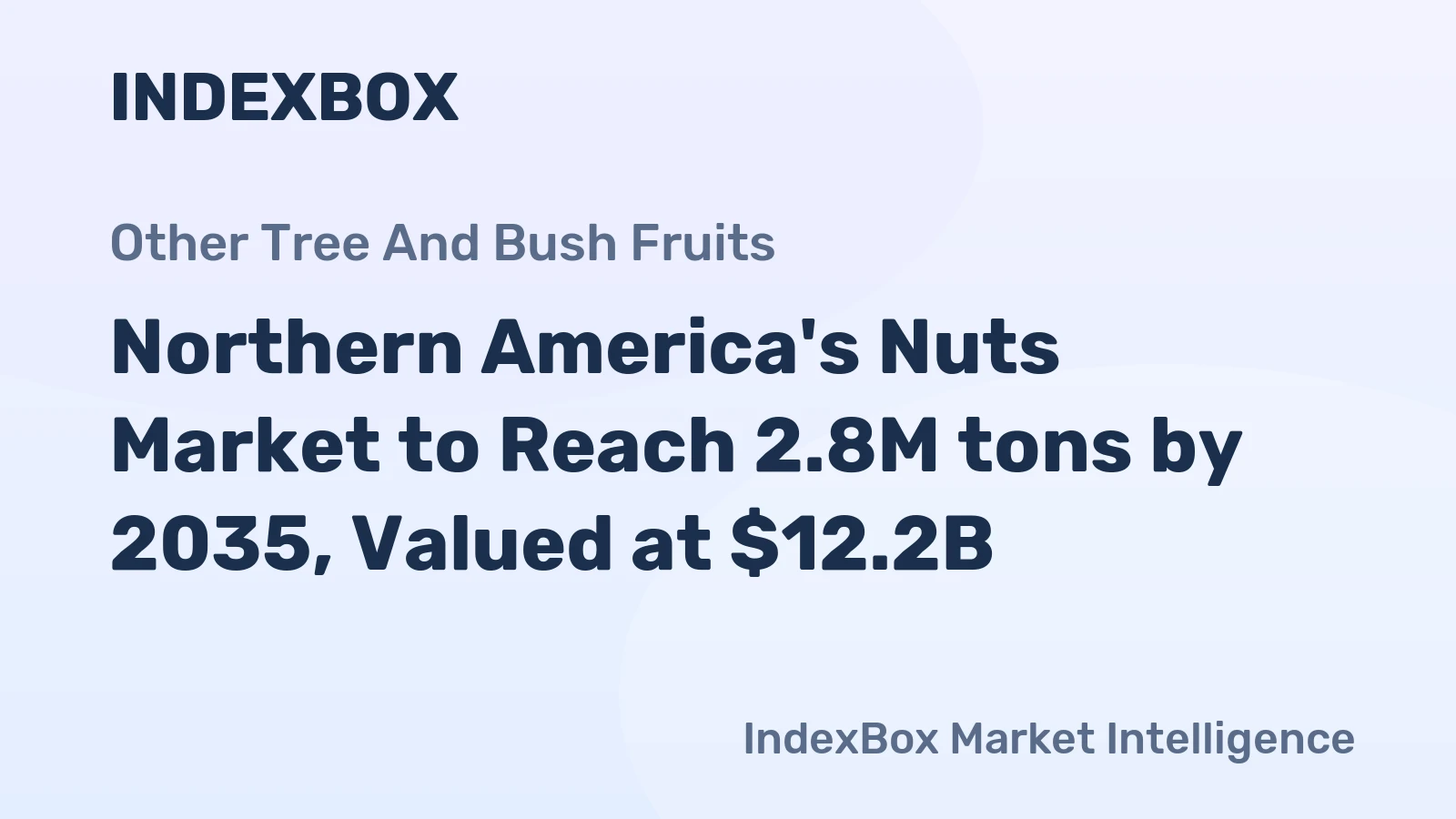 Northern America's Nuts Market to Reach 2.8M tons by 2035, Valued at $12.2B