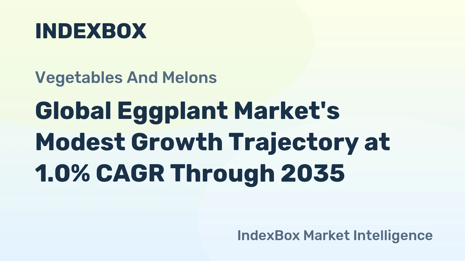 Global Eggplant Market's Modest Growth Trajectory at 1.0% CAGR Through 2035