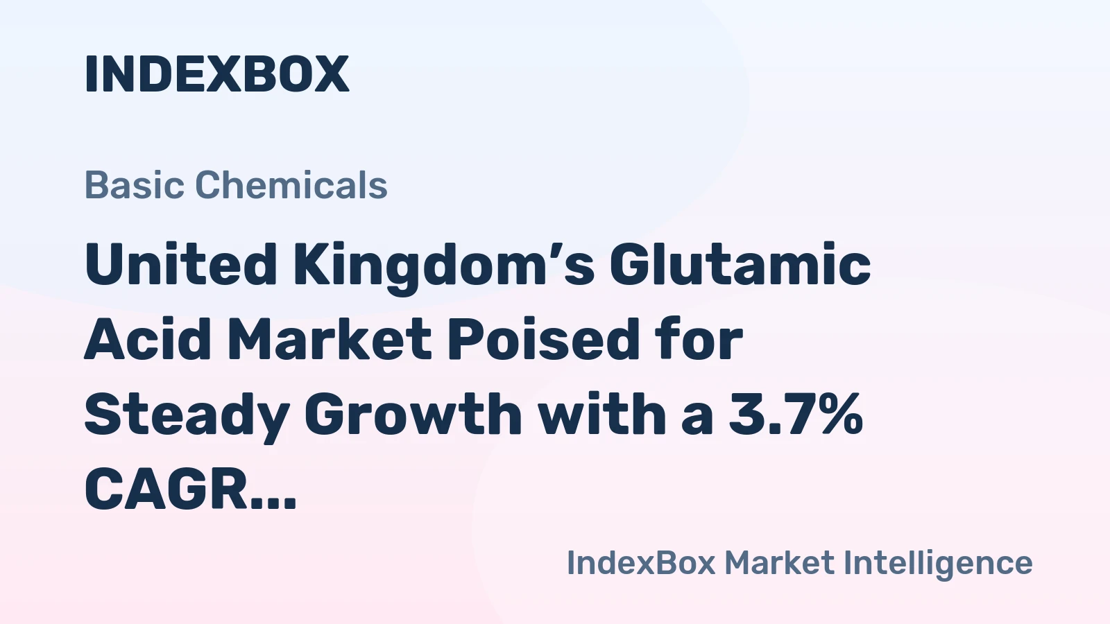 United Kingdom’s Glutamic Acid Market Poised for Steady Growth with a 3.7% CAGR in Value
