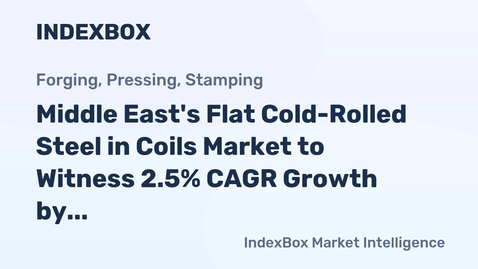 Middle East's Flat Cold-Rolled Steel in Coils Market to Witness 2.5% CAGR Growth by 2035