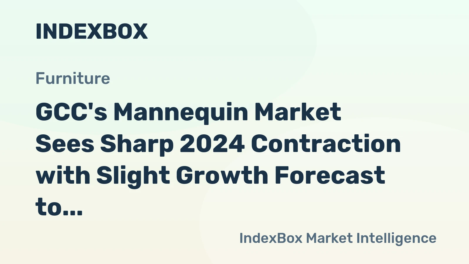 GCC's Mannequin Market Sees Sharp 2024 Contraction with Slight Growth Forecast to 2.2K Tons