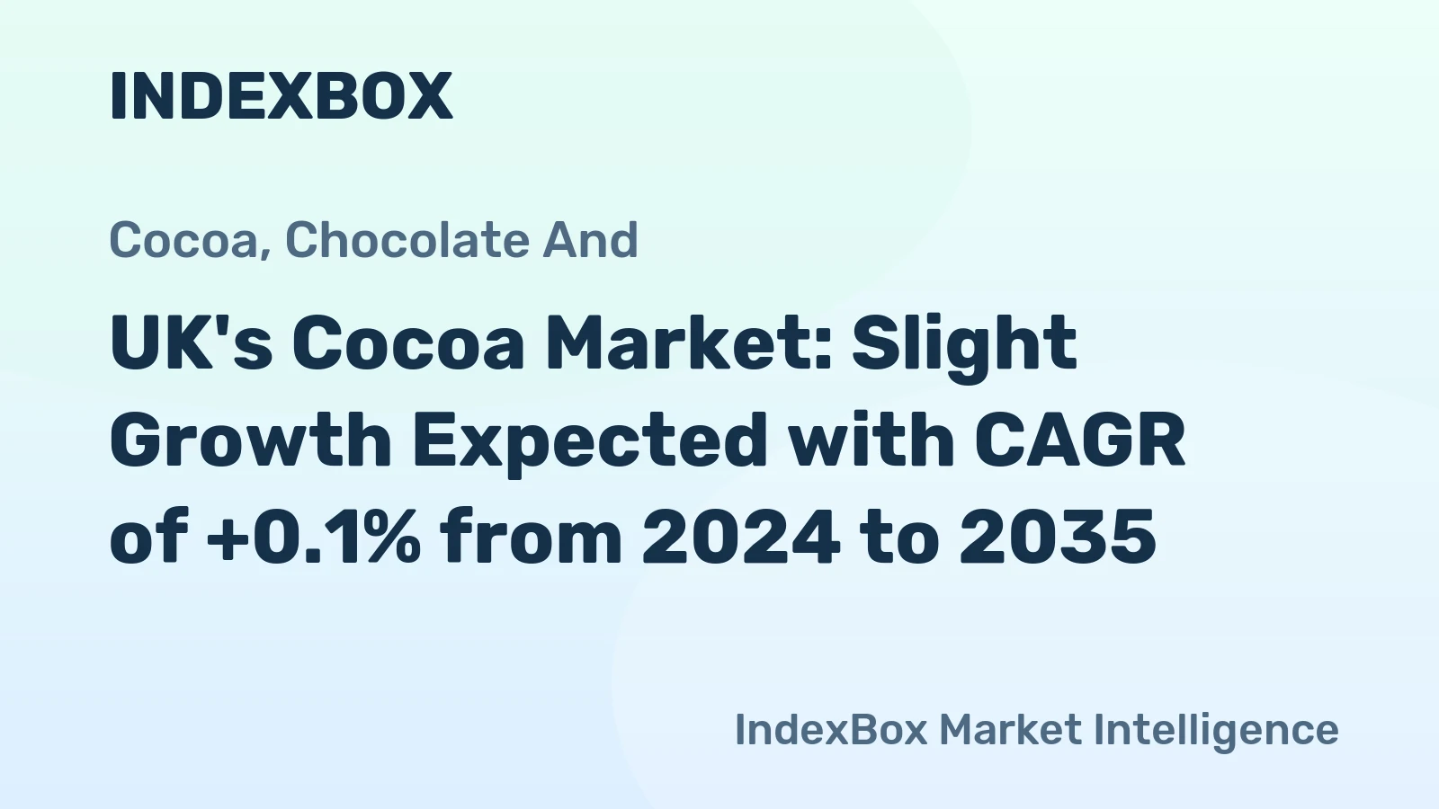 UK's Cocoa Market: Slight Growth Expected with CAGR of +0.1% from 2024 to 2035