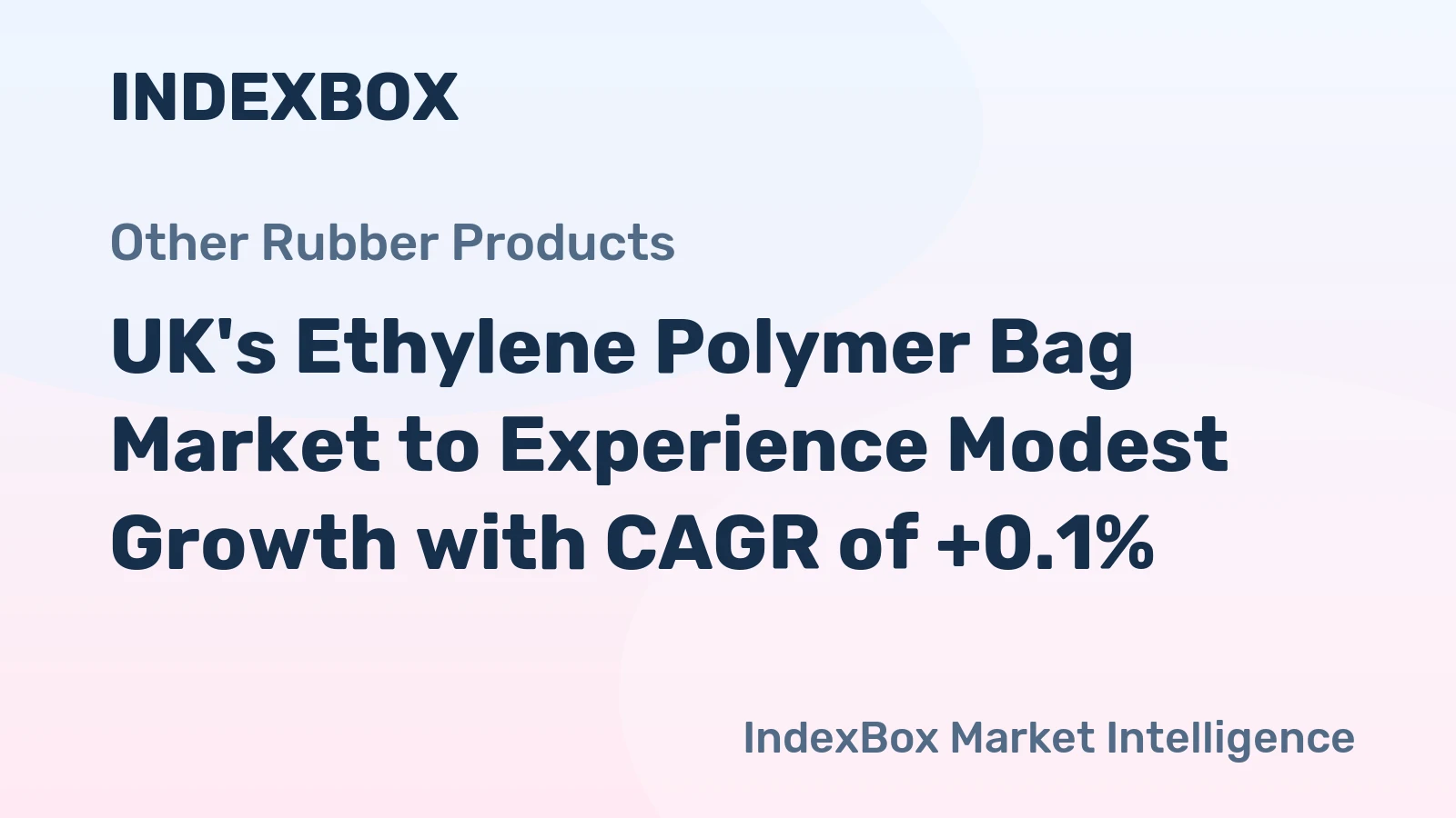 UK's Ethylene Polymer Bag Market to Experience Modest Growth with CAGR of +0.1%