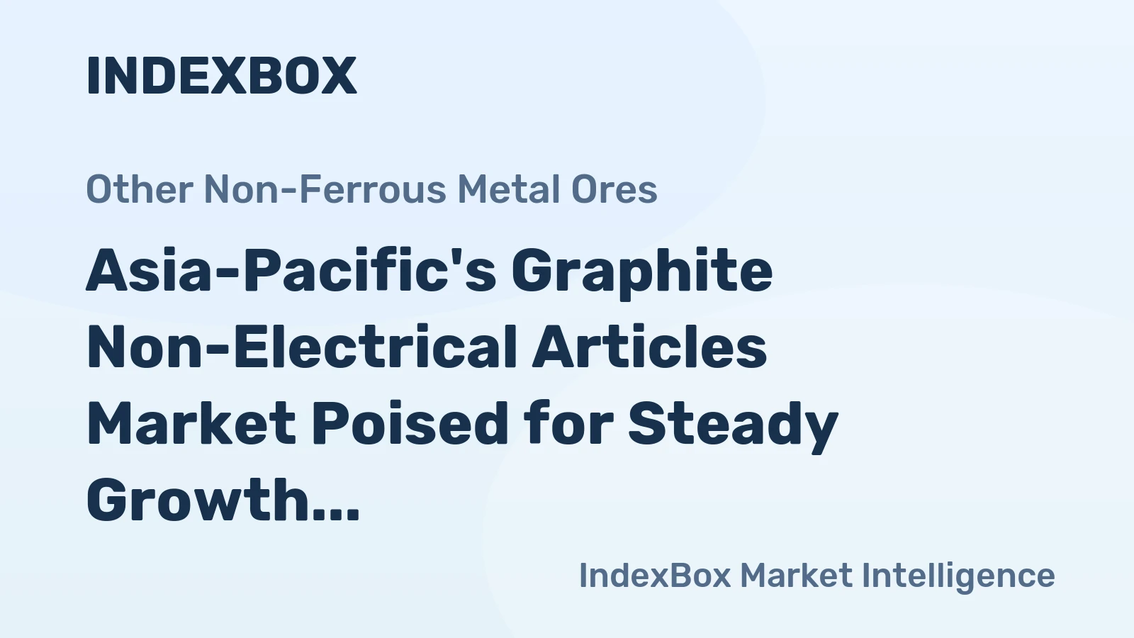 Asia-Pacific's Graphite Non-Electrical Articles Market Poised for Steady Growth With 2.7% CAGR in Value Through 2035