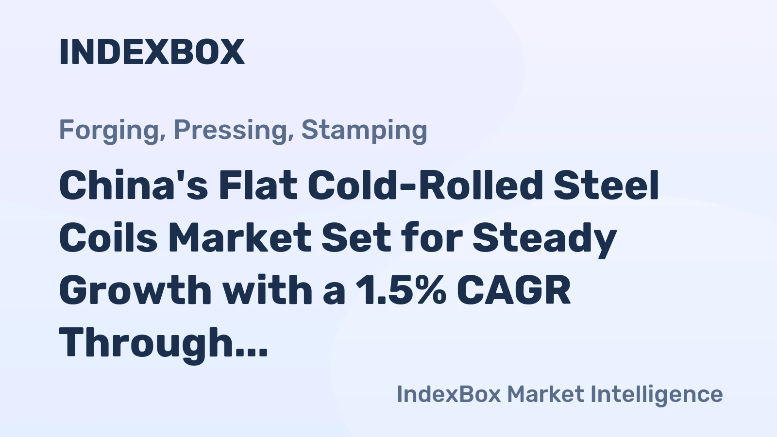 China's Flat Cold-Rolled Steel Coils Market Set for Steady Growth with a 1.5% CAGR Through 2035