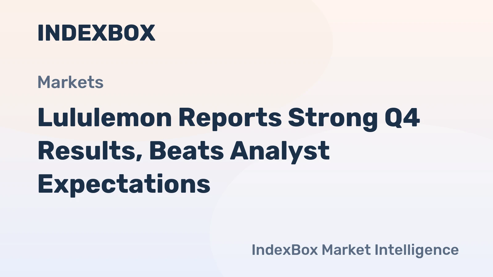 Lululemon Reports Strong Q4 Results, Beats Analyst Expectations