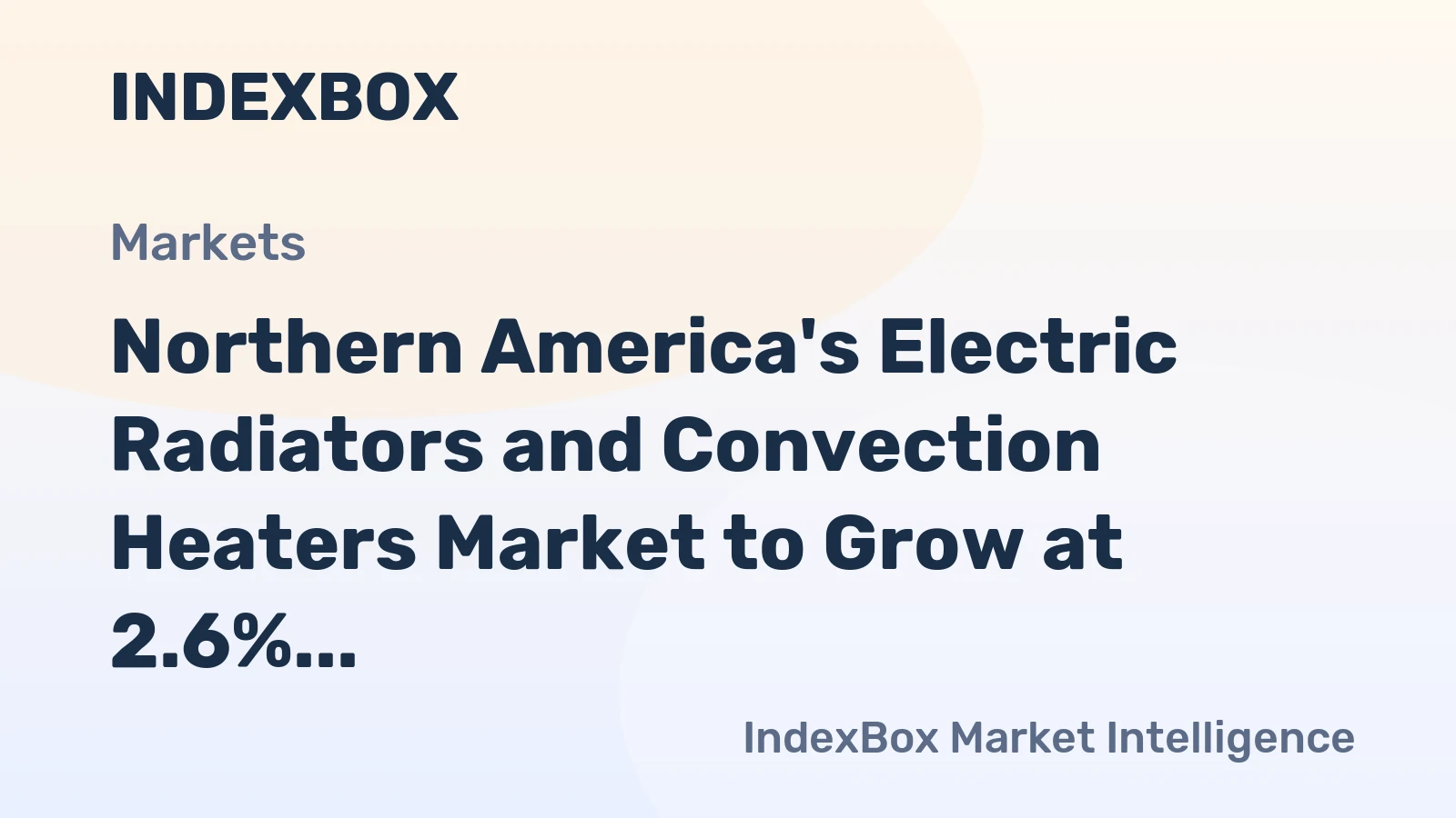 Northern America's Electric Radiators and Convection Heaters Market to Grow at 2.6% CAGR from 2024 to 2035