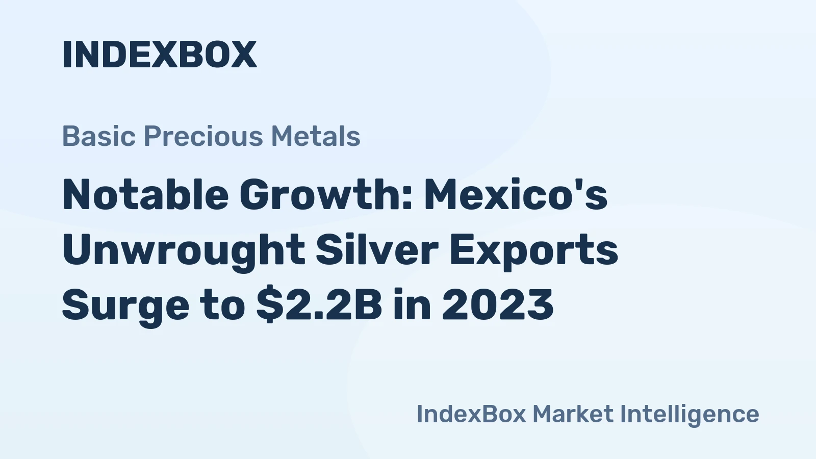 Notable Growth: Mexico's Unwrought Silver Exports Surge to $2.2B in 2023