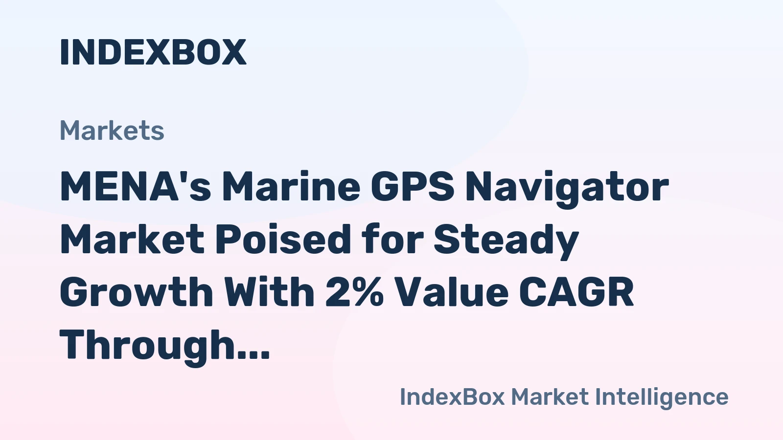 MENA's Marine GPS Navigator Market Poised for Steady Growth With 2% Value CAGR Through 2035