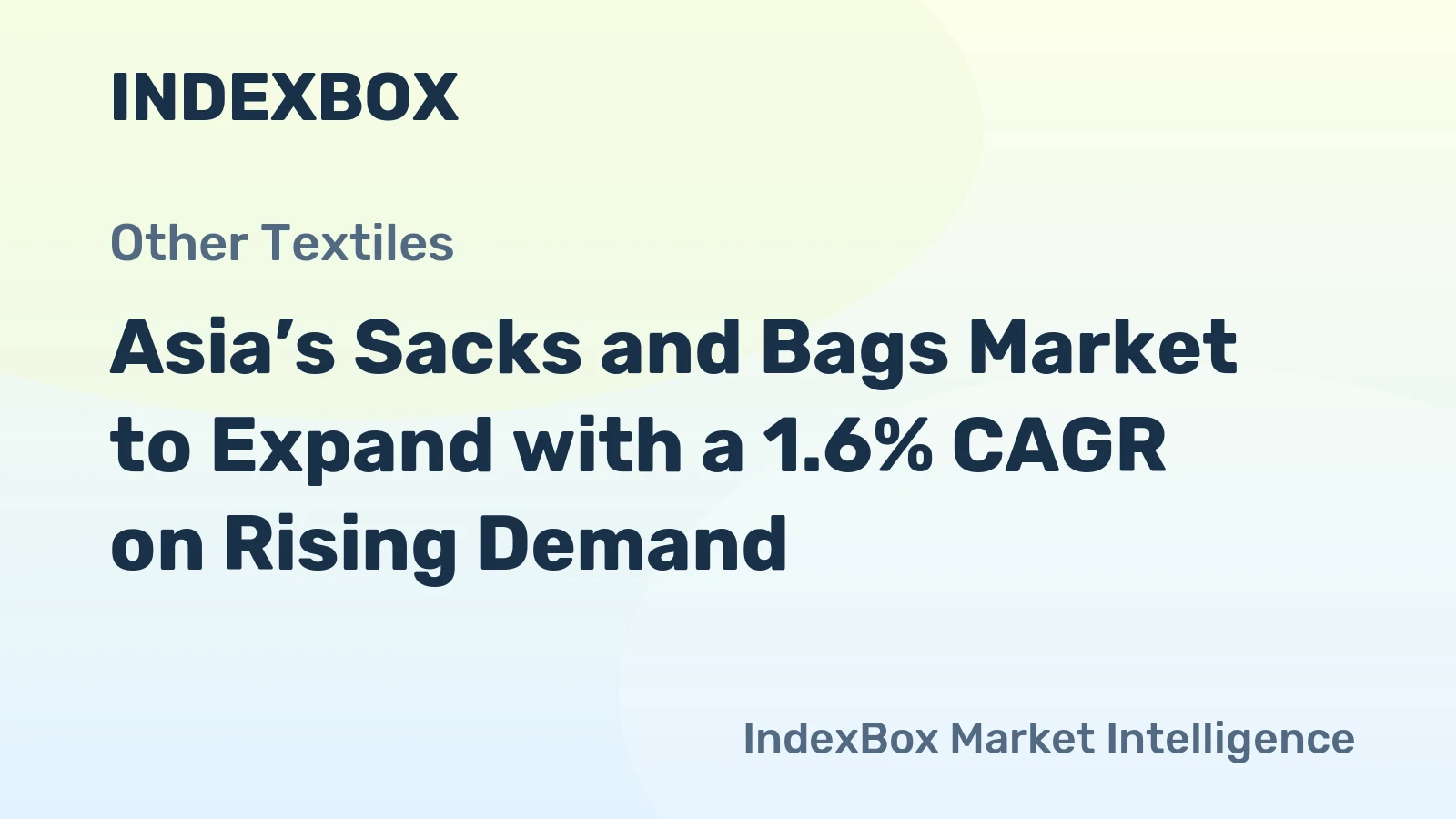 Asia’s Sacks and Bags Market to Expand with a 1.6% CAGR on Rising Demand