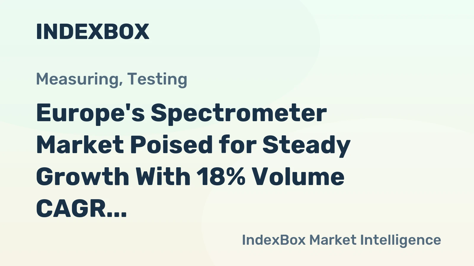 Europe's Spectrometer Market Poised for Steady Growth With 18% Volume CAGR Through 2035
