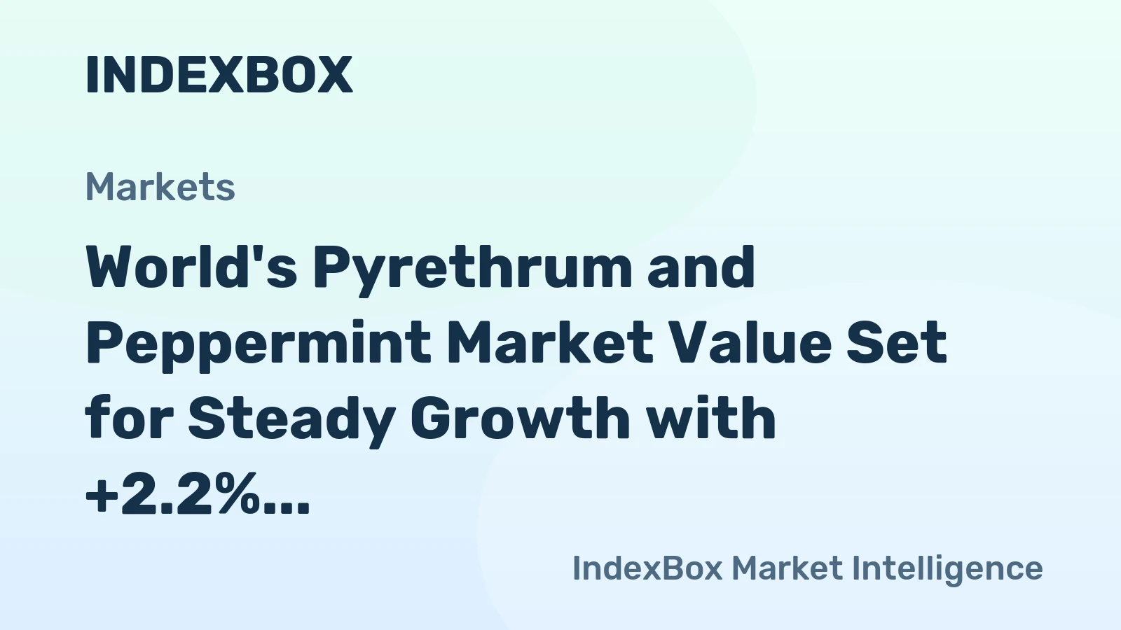 World's Pyrethrum and Peppermint Market Value Set for Steady Growth with +2.2% CAGR Through 2035