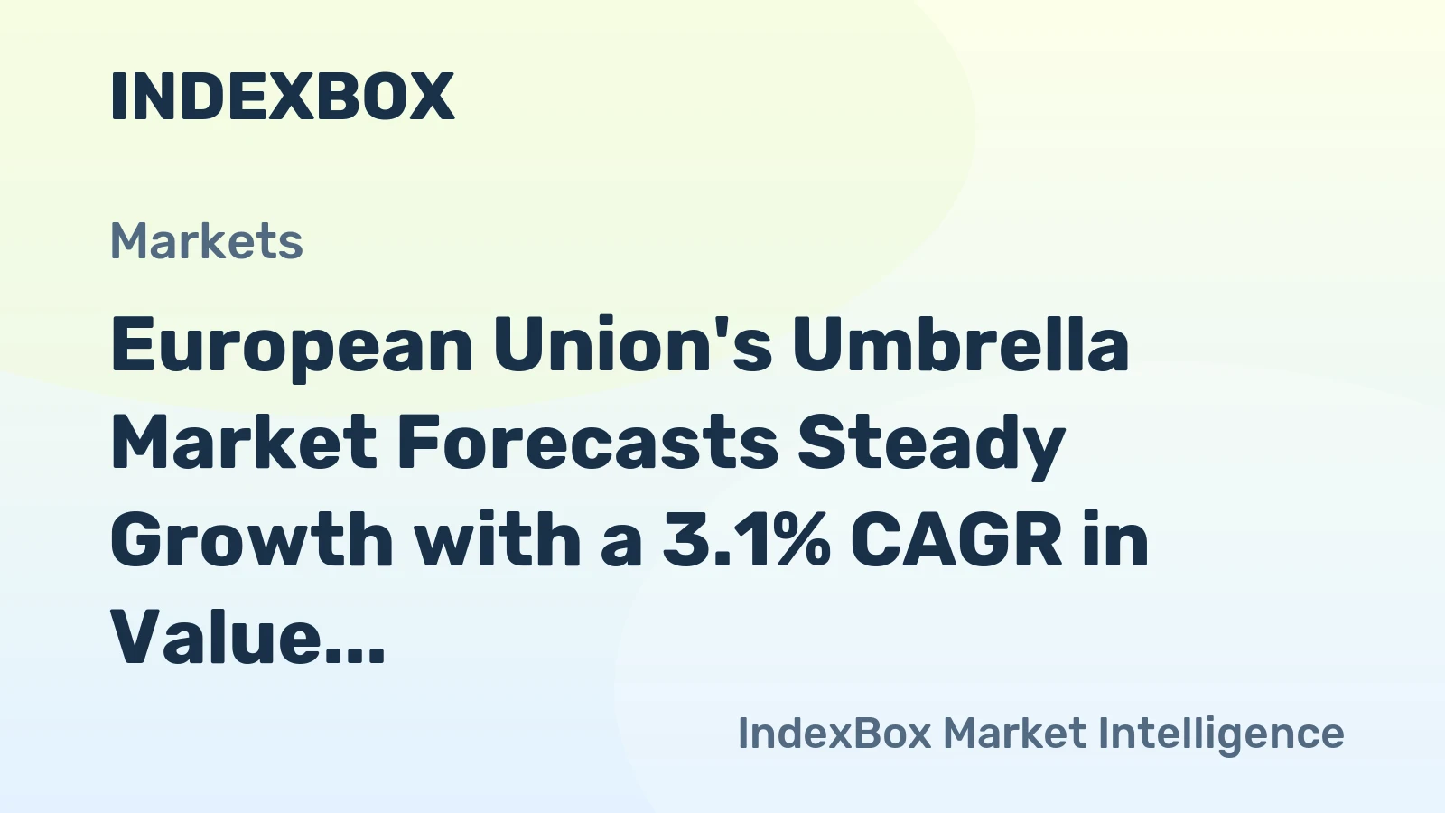 European Union's Umbrella Market Forecasts Steady Growth with a 3.1% CAGR in Value