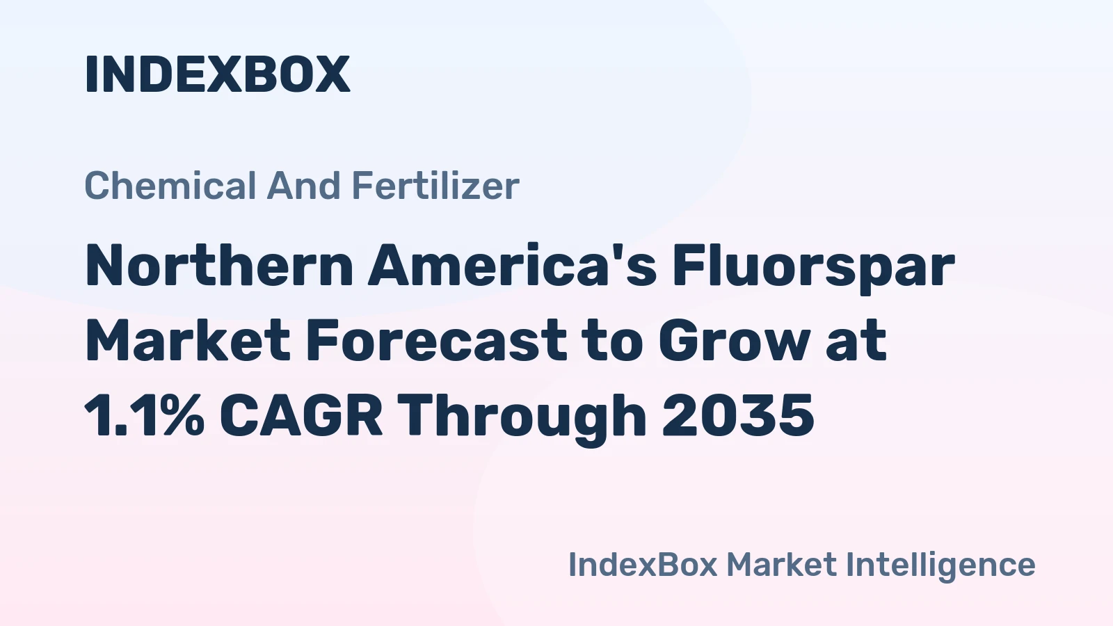 Northern America's Fluorspar Market Forecast to Grow at 1.1% CAGR Through 2035
