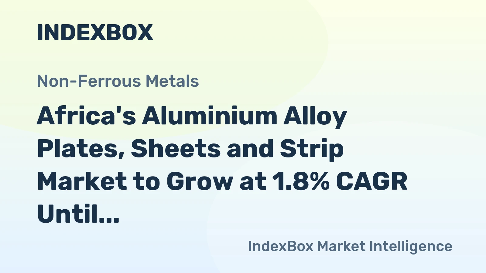 Africa's Aluminium Alloy Plates, Sheets and Strip Market to Grow at 1.8% CAGR Until 2035