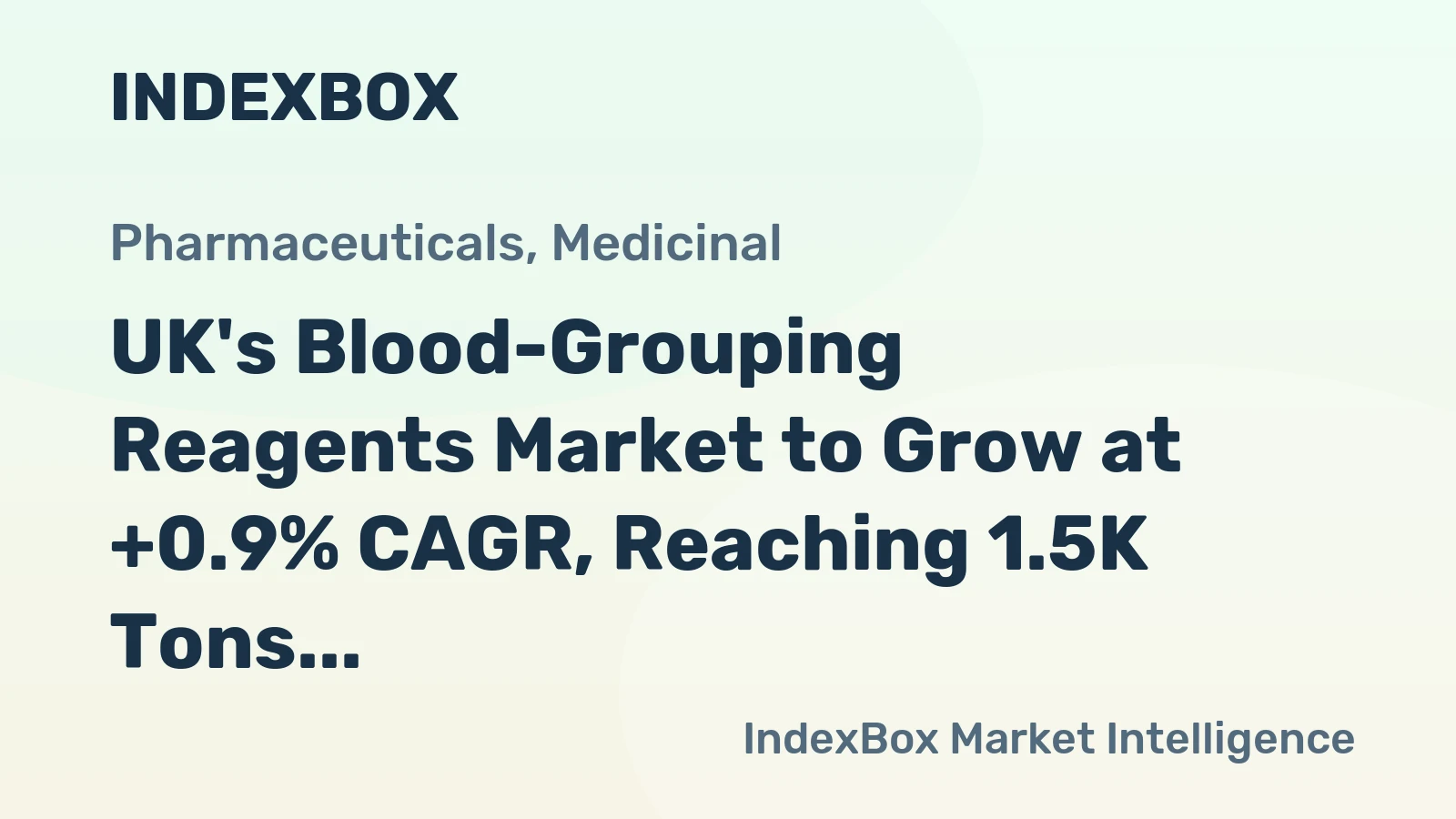 UK's Blood-Grouping Reagents Market to Grow at +0.9% CAGR, Reaching 1.5K Tons by 2035