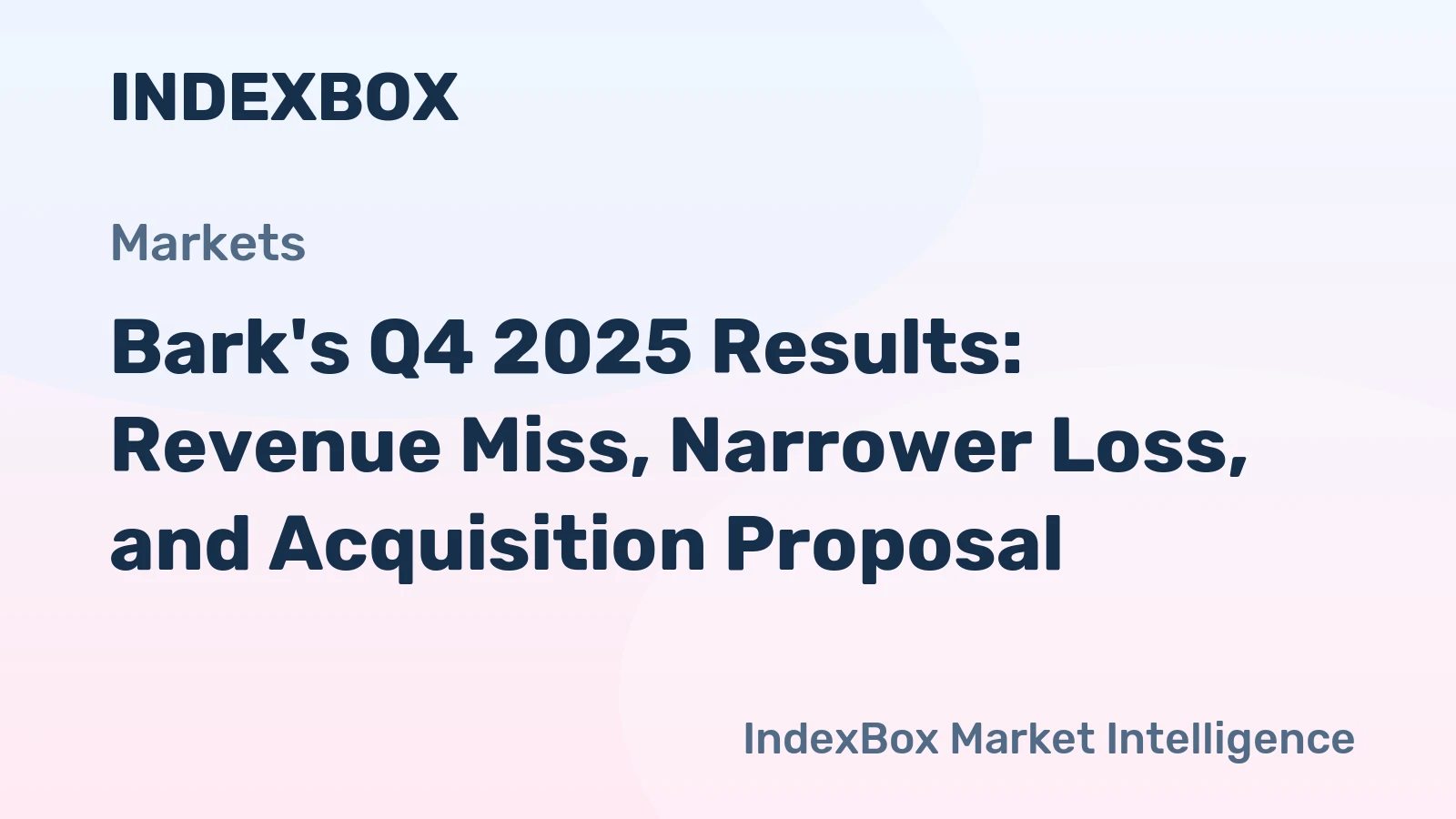 Bark's Q4 2025 Results: Revenue Miss, Narrower Loss, and Acquisition Proposal