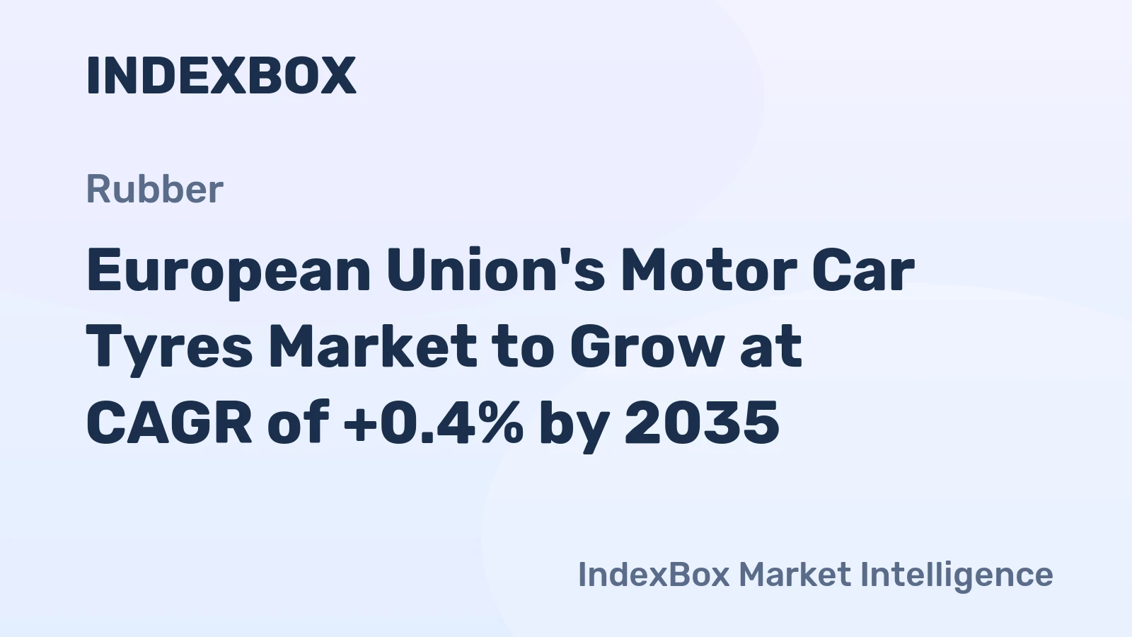 European Union's Motor Car Tyres Market to Grow at CAGR of +0.4% by 2035