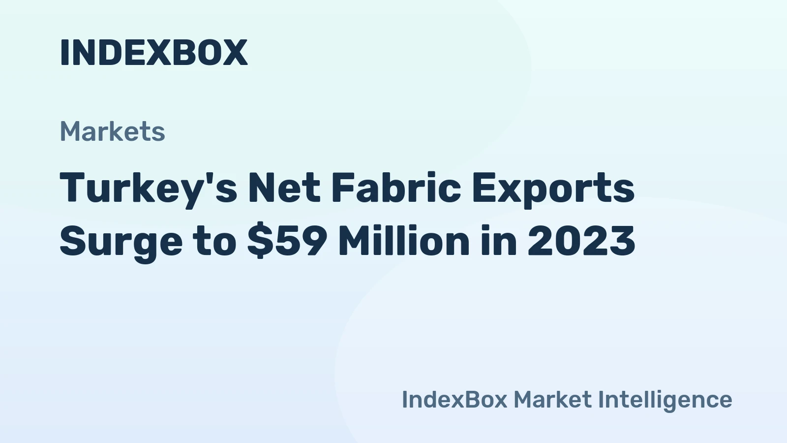 Turkey's Net Fabric Exports Surge to $59 Million in 2023