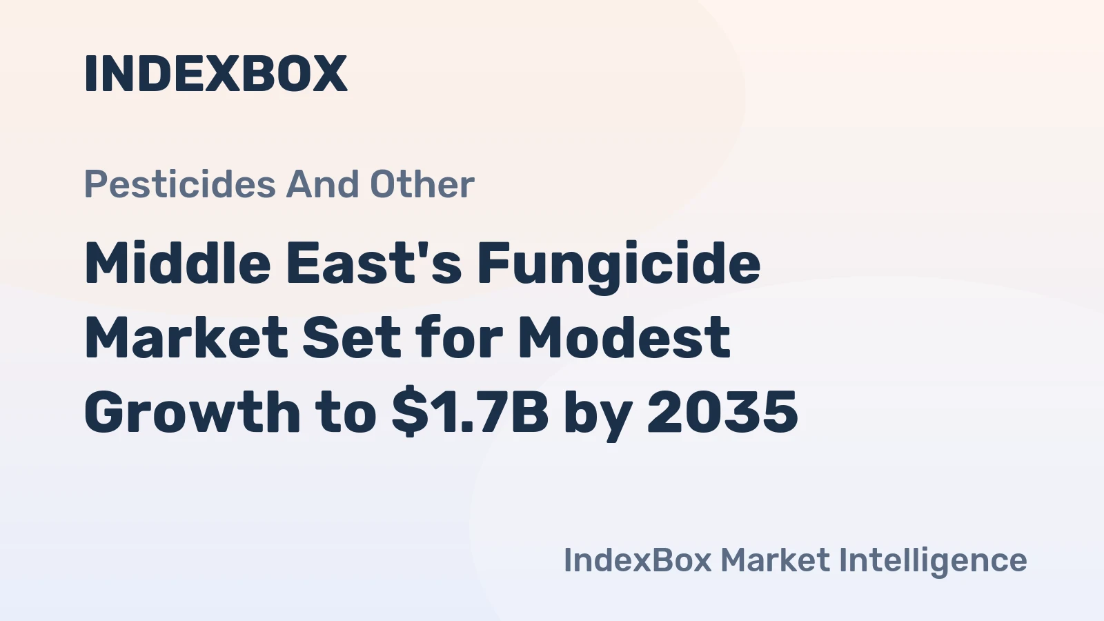 Middle East's Fungicide Market Set for Modest Growth to $1.7B by 2035