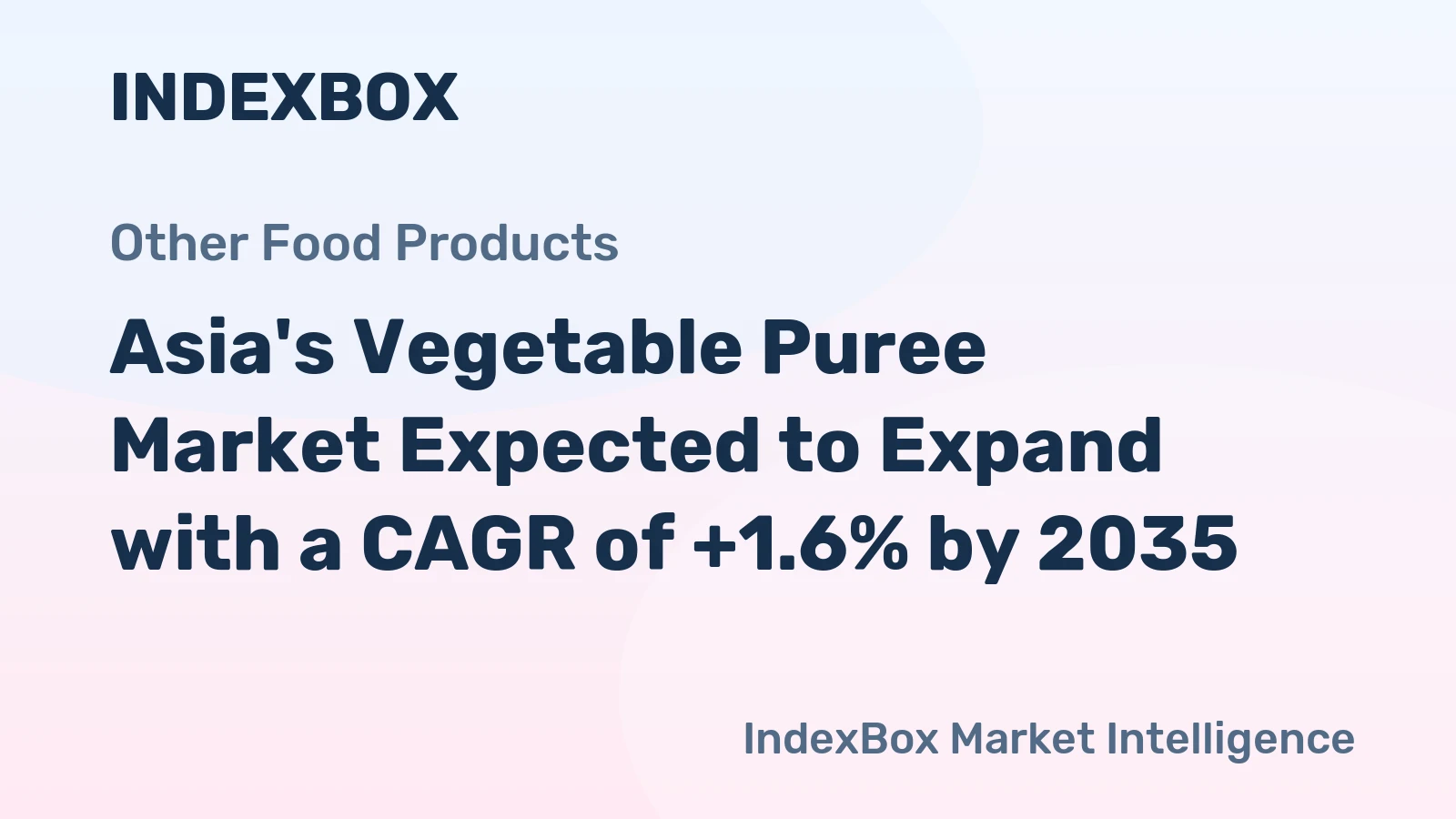 Asia's Vegetable Puree Market Expected to Expand with a CAGR of +1.6% by 2035