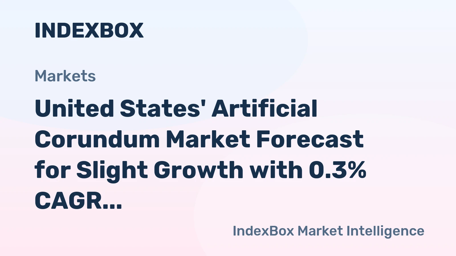 United States' Artificial Corundum Market Forecast for Slight Growth with 0.3% CAGR