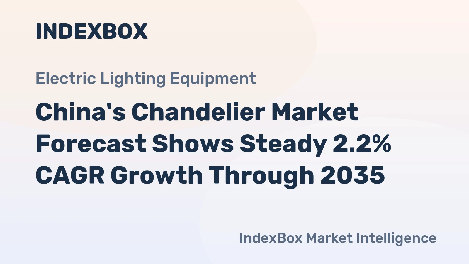 China's Chandelier Market Forecast Shows Steady 2.2% CAGR Growth Through 2035
