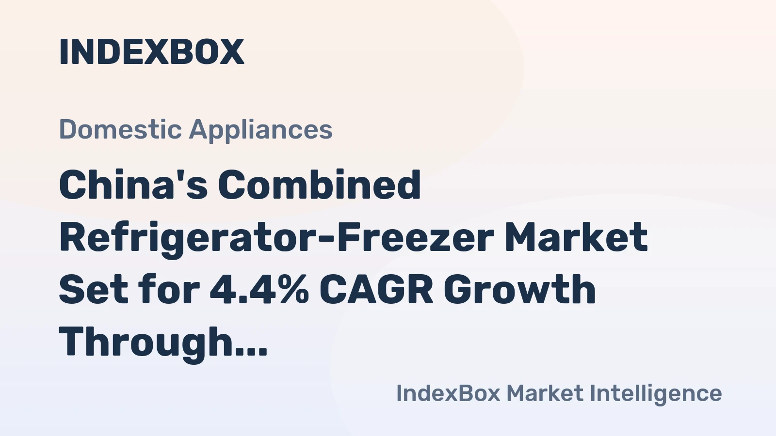 China's Combined Refrigerator-Freezer Market Set for 4.4% CAGR Growth Through 2035