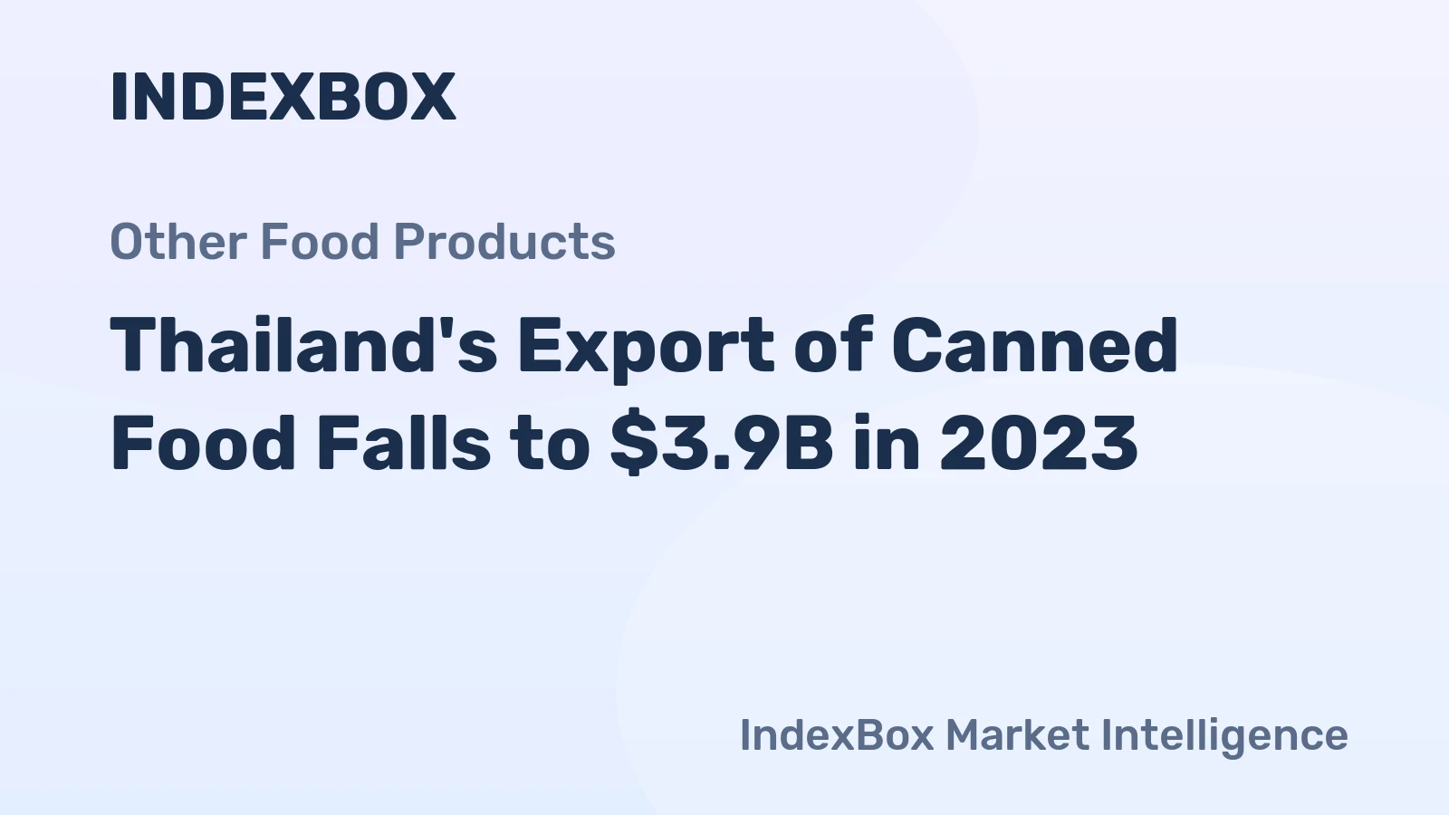 Thailand's Export of Canned Food Falls to $3.9B in 2023