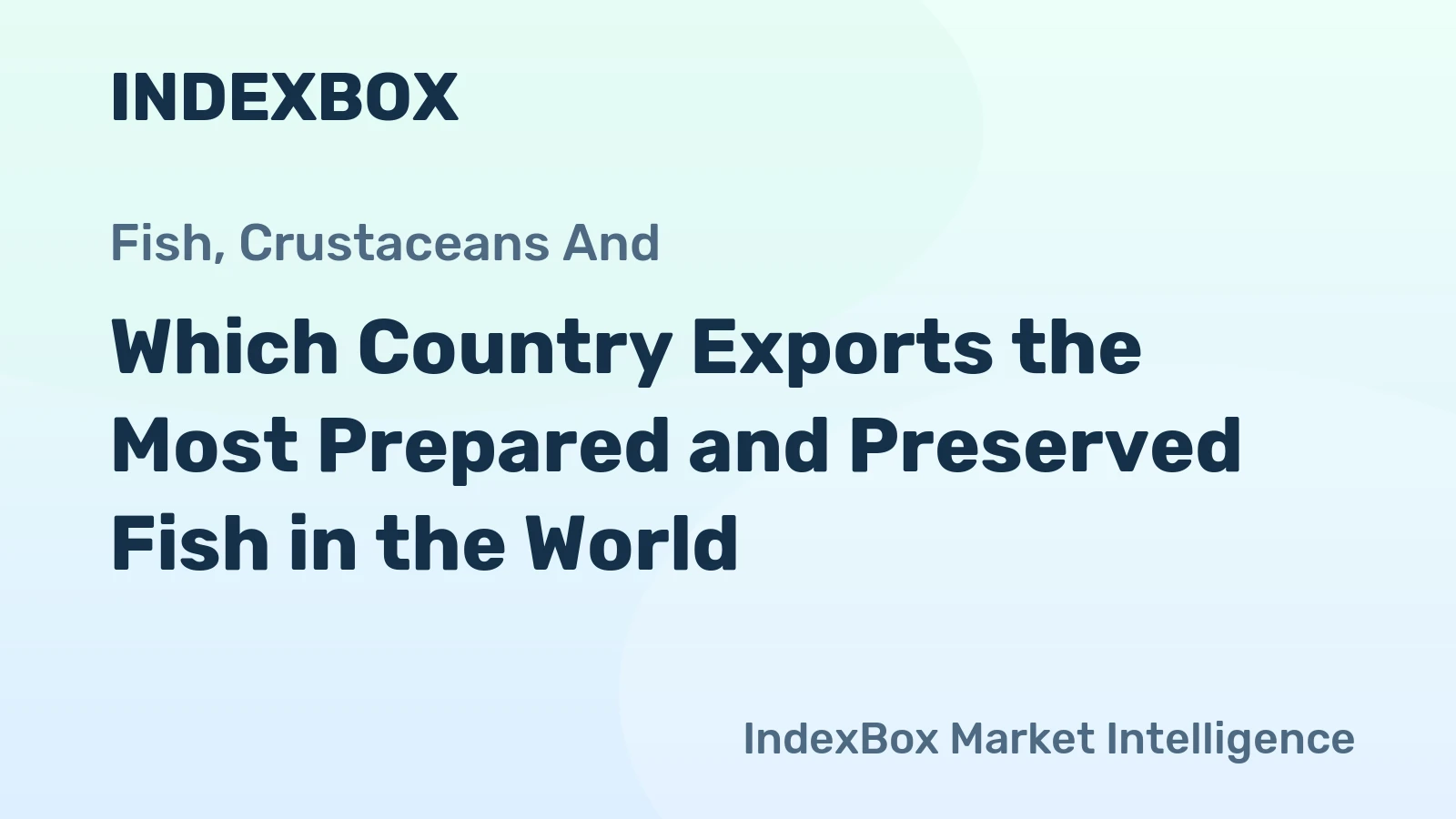Which Country Exports the Most Prepared and Preserved Fish in the World?