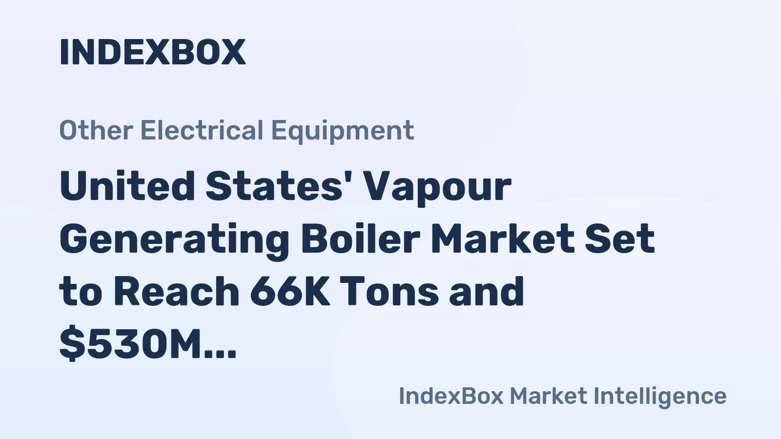 United States' Vapour Generating Boiler Market Set to Reach 66K Tons and $530M by 2035