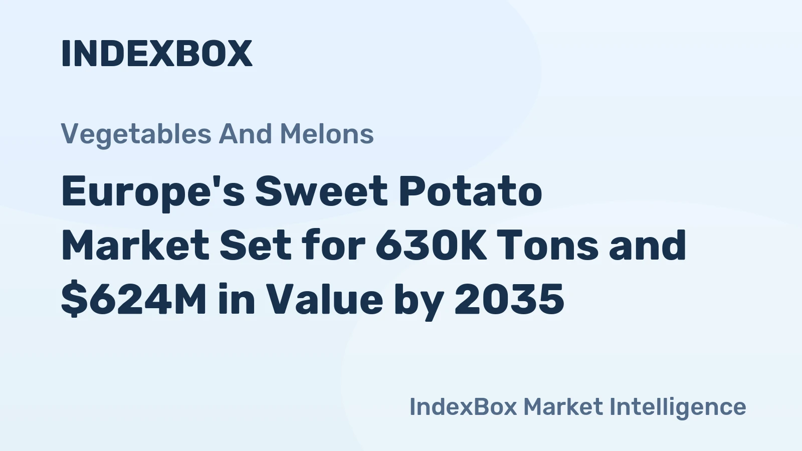 Europe's Sweet Potato Market Set for 630K Tons and $624M in Value by 2035