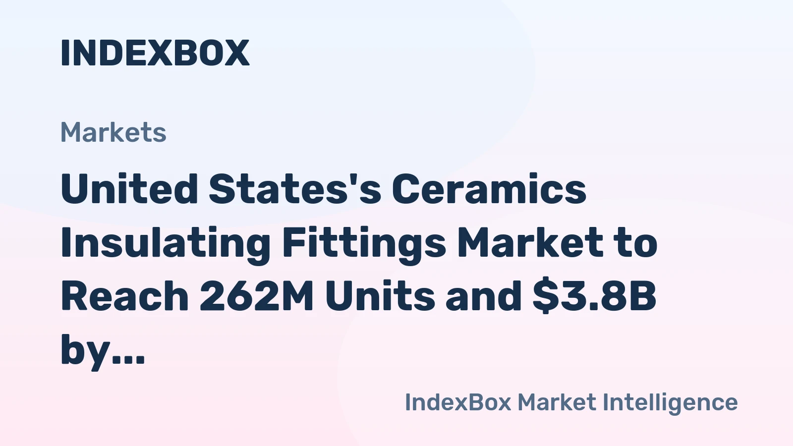 United States's Ceramics Insulating Fittings Market to Reach 262M Units and $3.8B by 2035