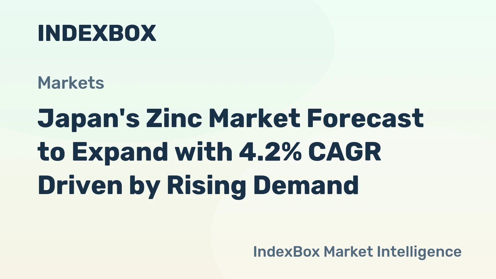 Japan's Zinc Market Forecast to Expand with 4.2% CAGR Driven by Rising Demand