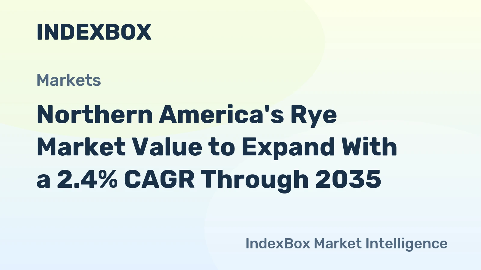 Northern America's Rye Market Value to Expand With a 2.4% CAGR Through 2035