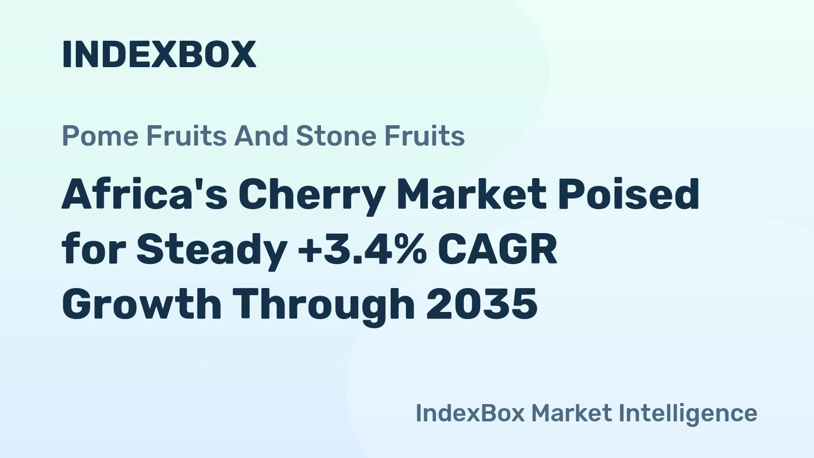 Africa's Cherry Market Poised for Steady +3.4% CAGR Growth Through 2035