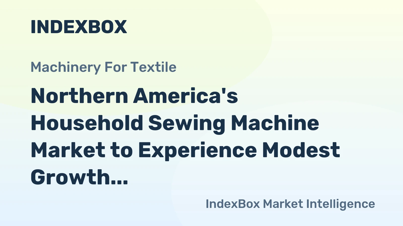 Northern America's Household Sewing Machine Market to Experience Modest Growth with 0.6% CAGR