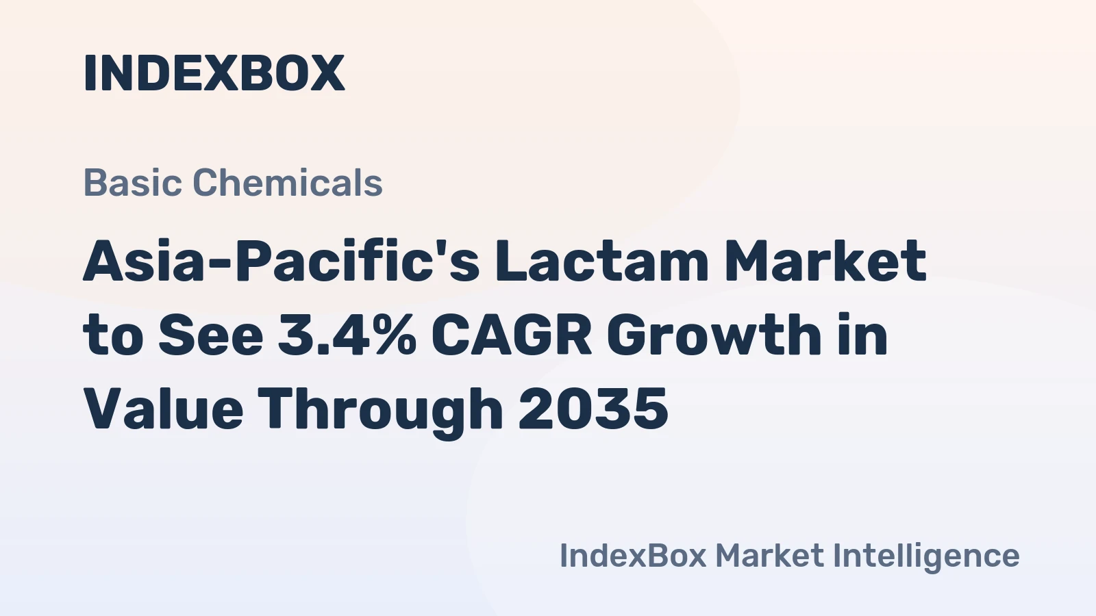 Asia-Pacific's Lactam Market to See 3.4% CAGR Growth in Value Through 2035
