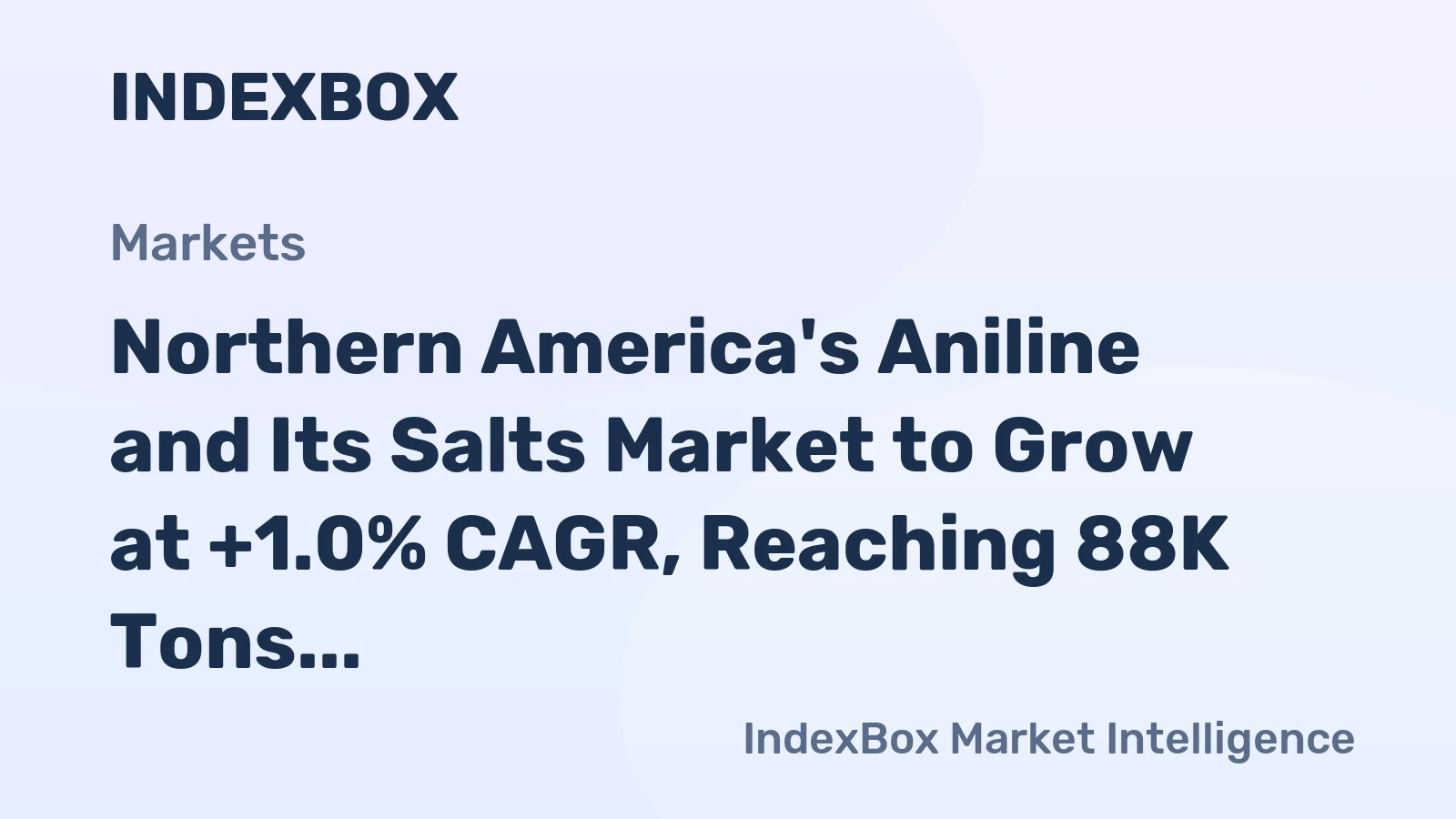 Northern America's Aniline and Its Salts Market to Grow at +1.0% CAGR, Reaching 88K Tons by 2035