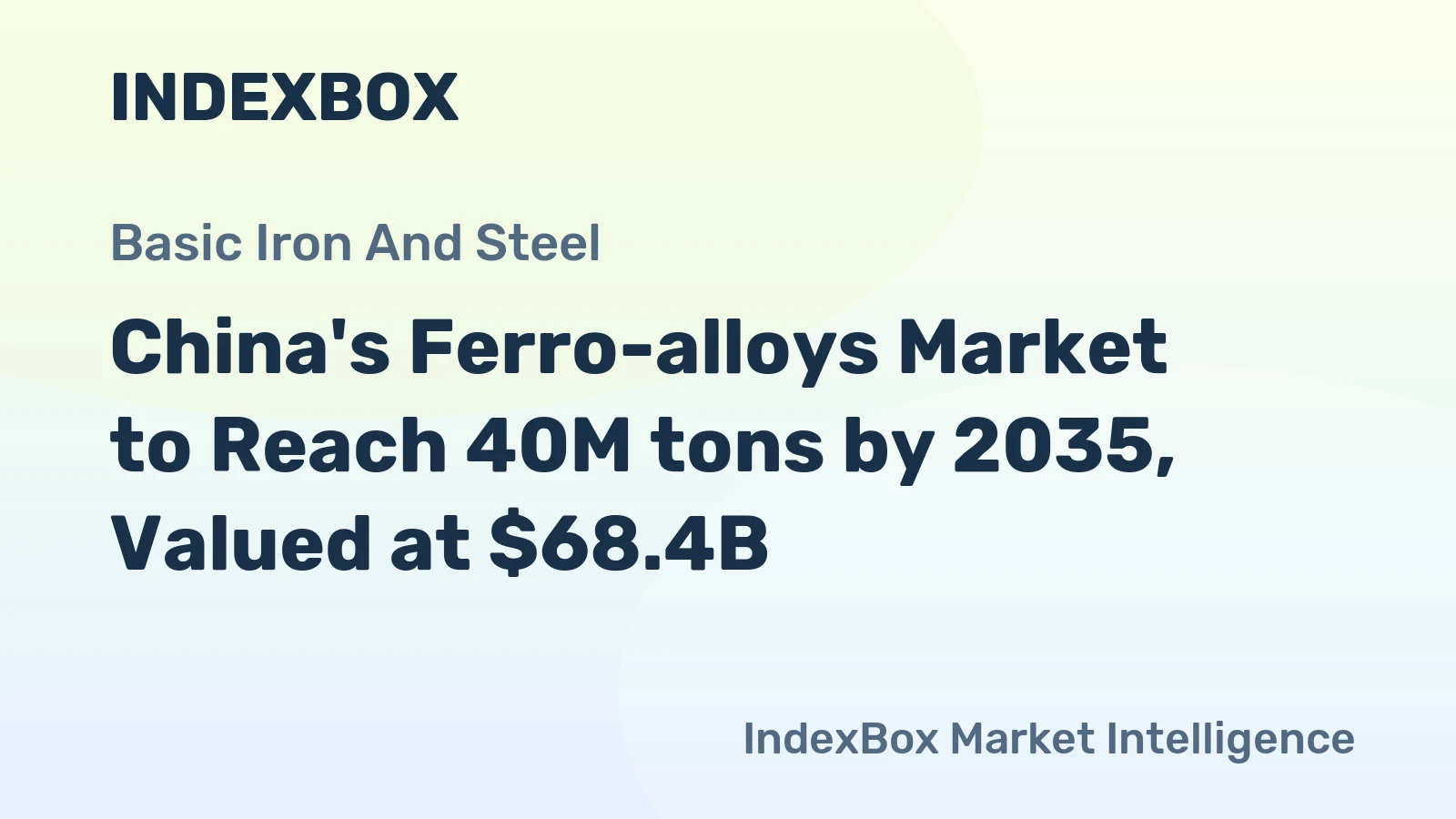 China's Ferro-alloys Market to Reach 40M tons by 2035, Valued at $68.4B