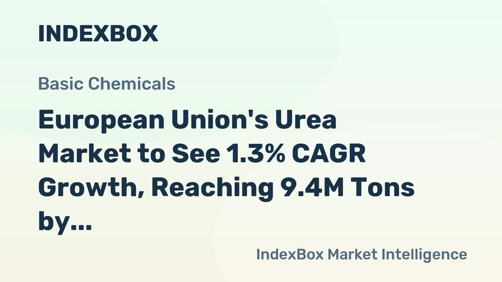 European Union's Urea Market to See 1.3% CAGR Growth, Reaching 9.4M Tons by 2035
