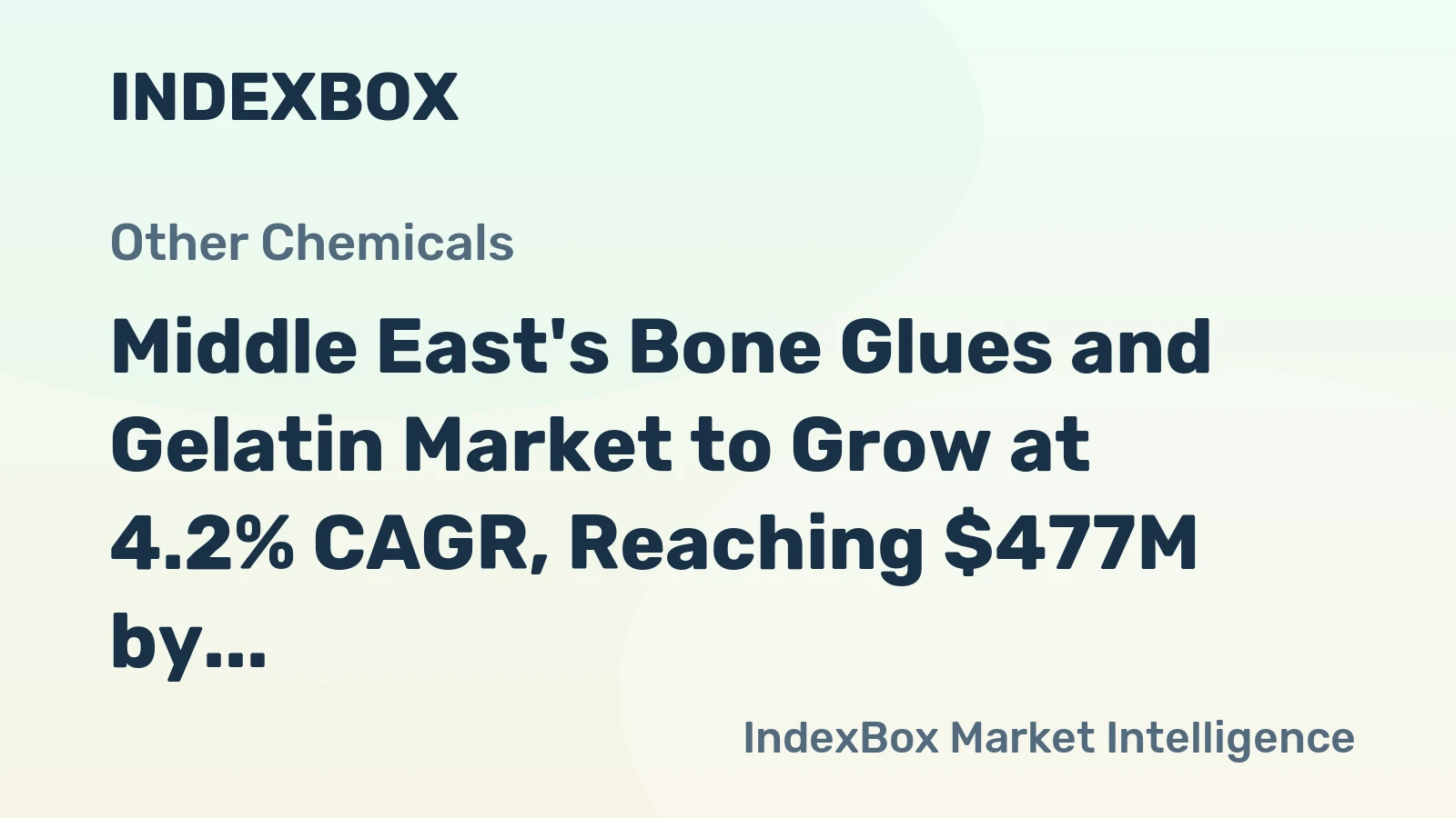 Middle East's Bone Glues and Gelatin Market to Grow at 4.2% CAGR, Reaching $477M by 2035
