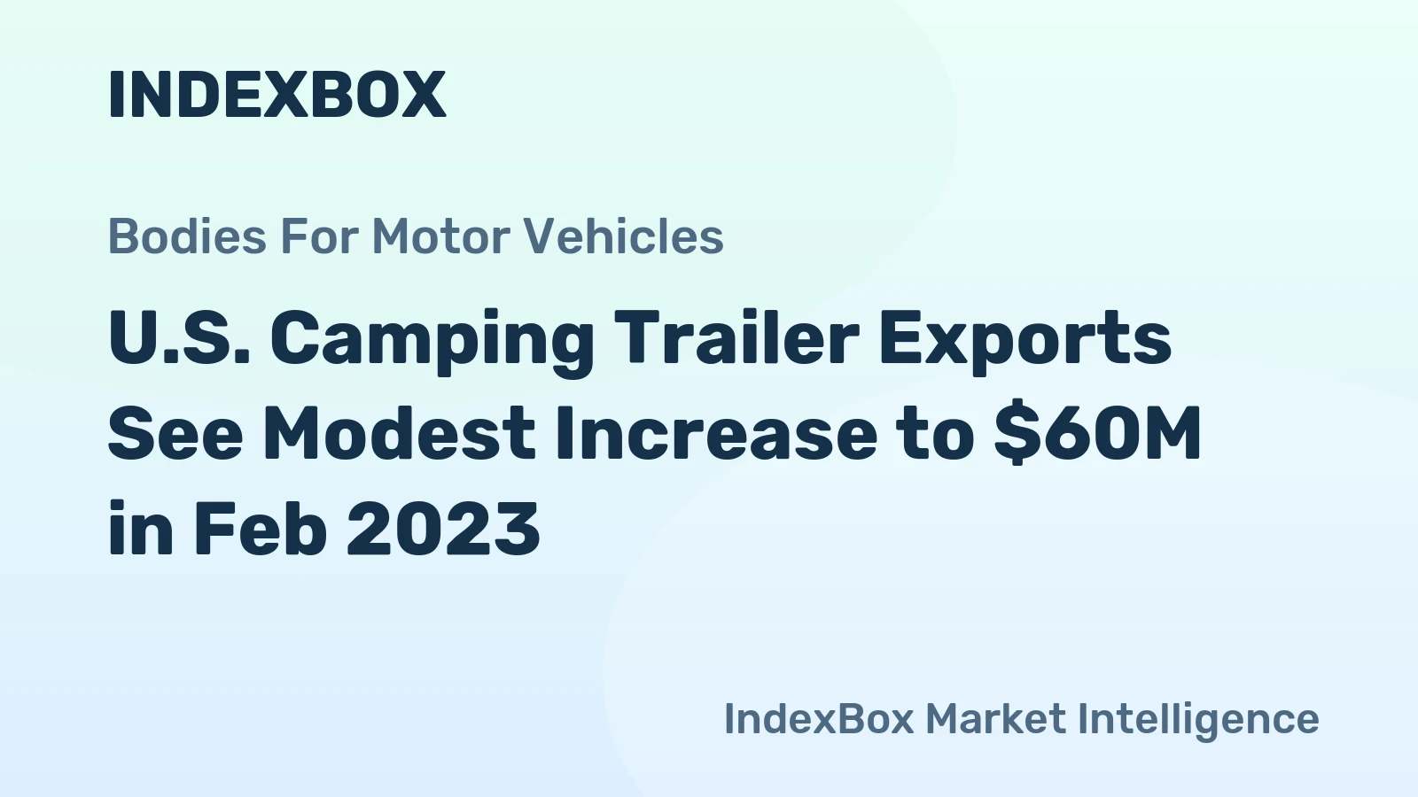 U.S. Camping Trailer Exports See Modest Increase to $60M in Feb 2023