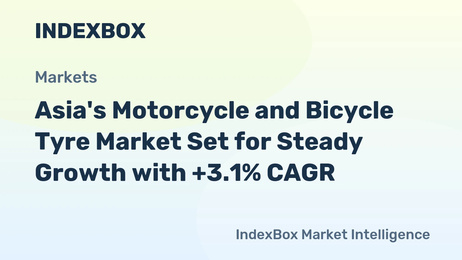Asia's Motorcycle and Bicycle Tyre Market Set for Steady Growth with +3.1% CAGR