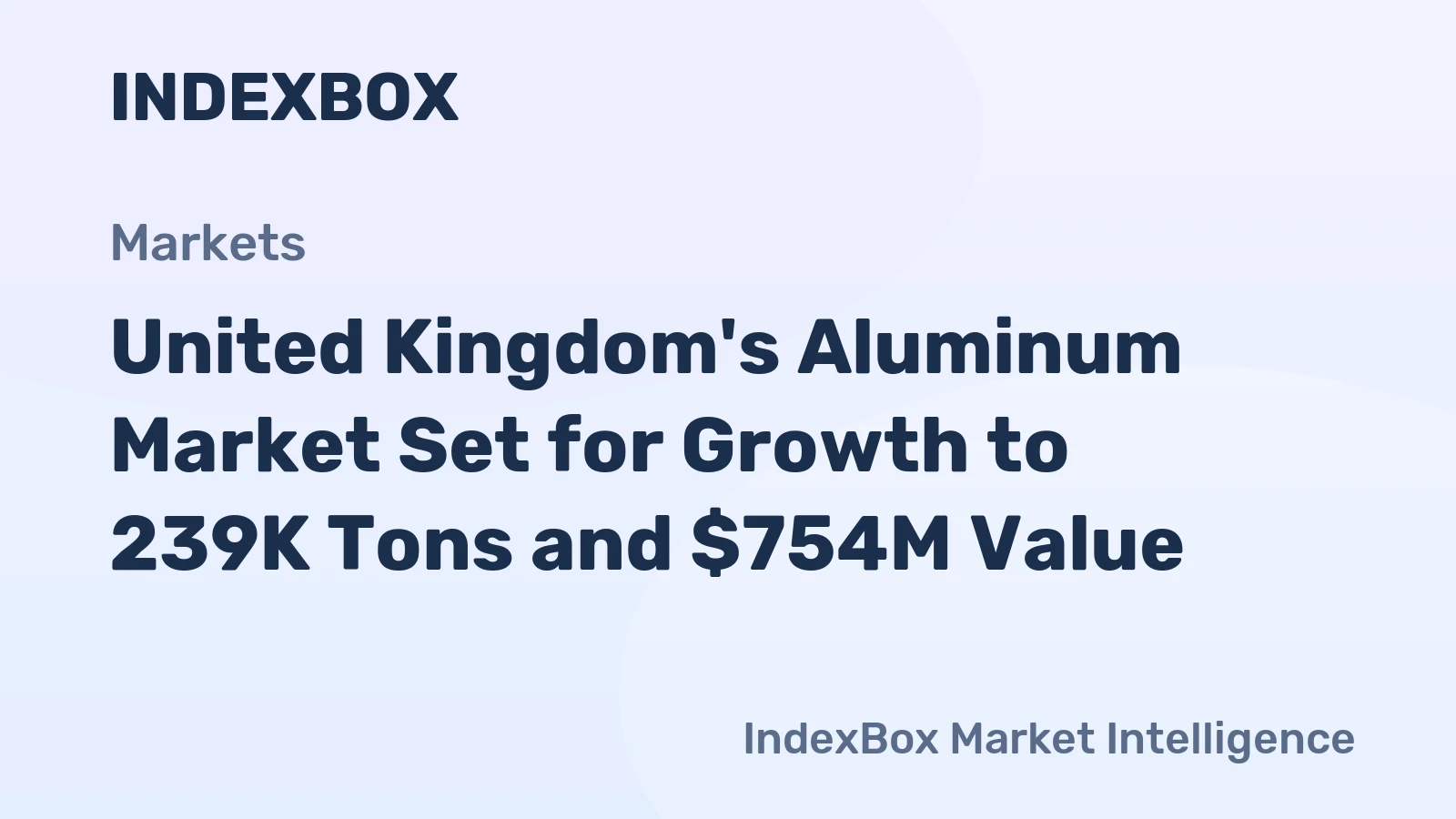 United Kingdom's Aluminum Market Set for Growth to 239K Tons and $754M Value