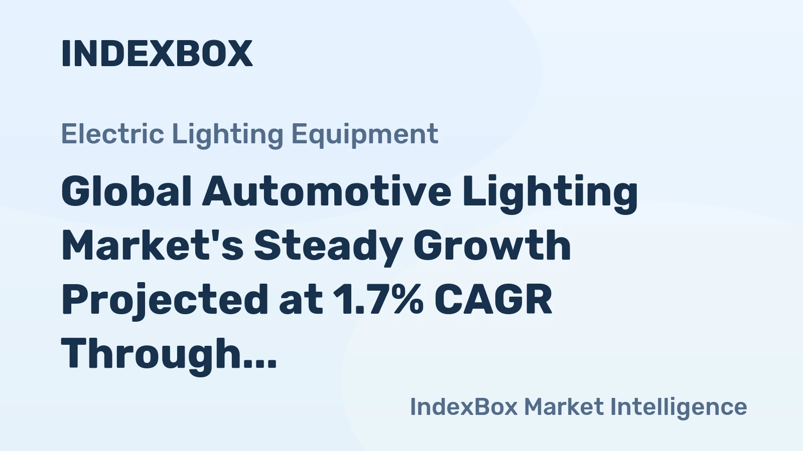 Global Automotive Lighting Market's Steady Growth Projected at 1.7% CAGR Through 2035